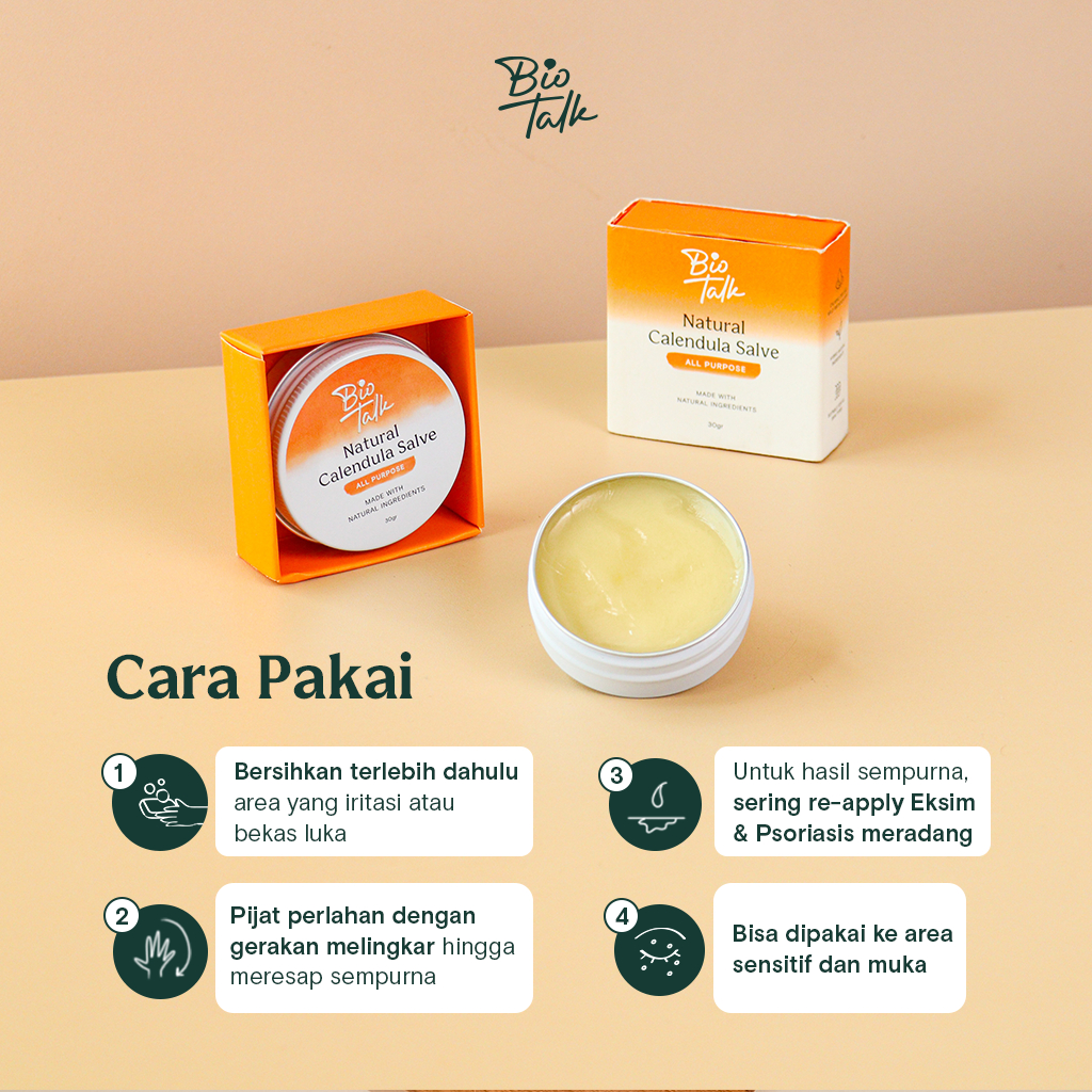 Natural Calendula Salve untuk Eksim & Psoriasis | Biotalk
